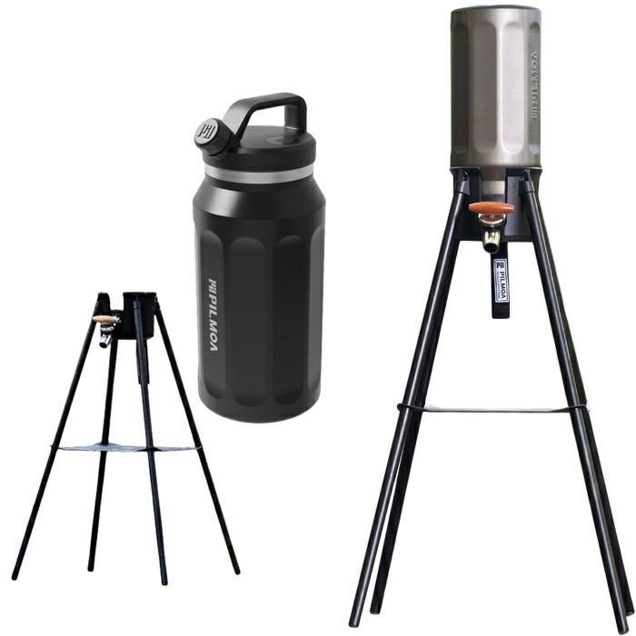 大容量真空タンブラー2L E2000 & スタンド＆バルブキット ブラック（E4000・E2000用）Valve Kit Set 計2点 | アウトドア・キャンプ専門店 YOCABITO ...